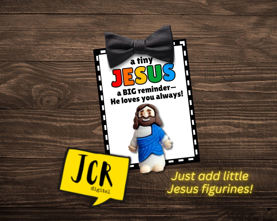 Little JESUS Tag- Church Handout- Religious Tag- Christian Printable ...