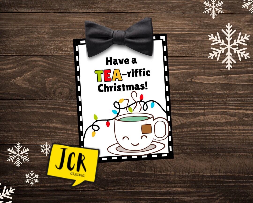 Teariffic Christmas Gift Tag – Printable Tea Cup Design (PDF) - Etsy