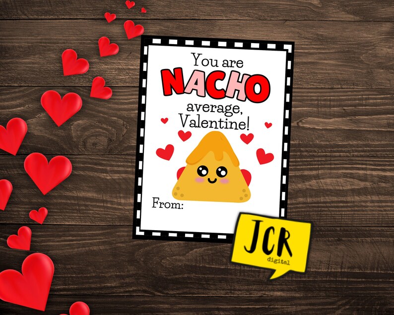 Nacho Valentines: Printbale (PDF) - Etsy