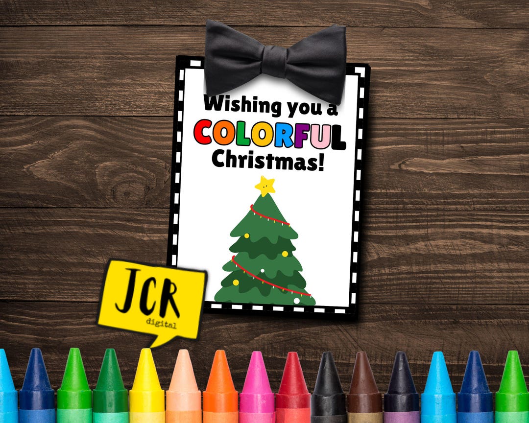 Colorful Christmas Gift Tags – Printable Holiday Favor Tags (PDF) - Etsy