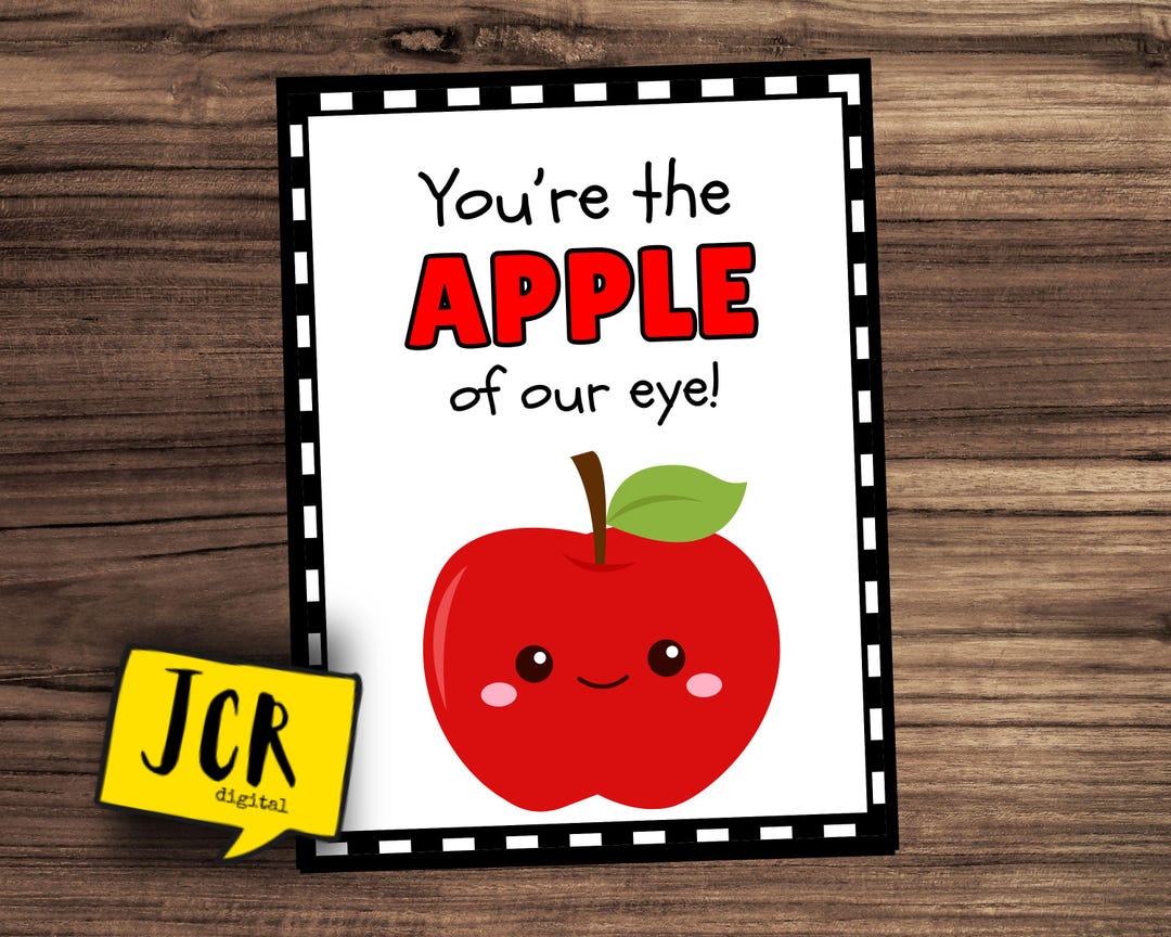 You're the APPLE of Our Eye- Appreciation Sign- Employee Appreciation ...