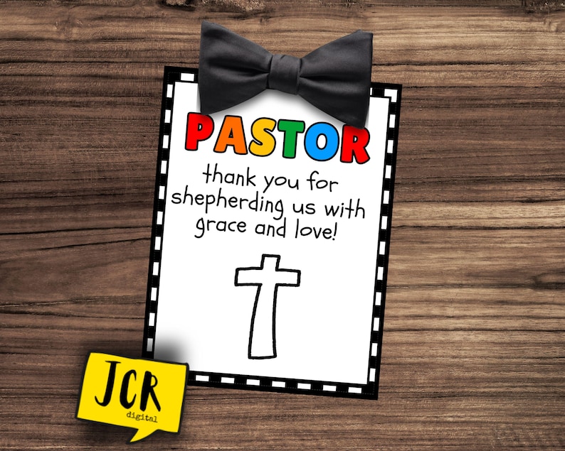 Pastor Appreciation Tag- Church Handout- Religious Tag- Christian ...