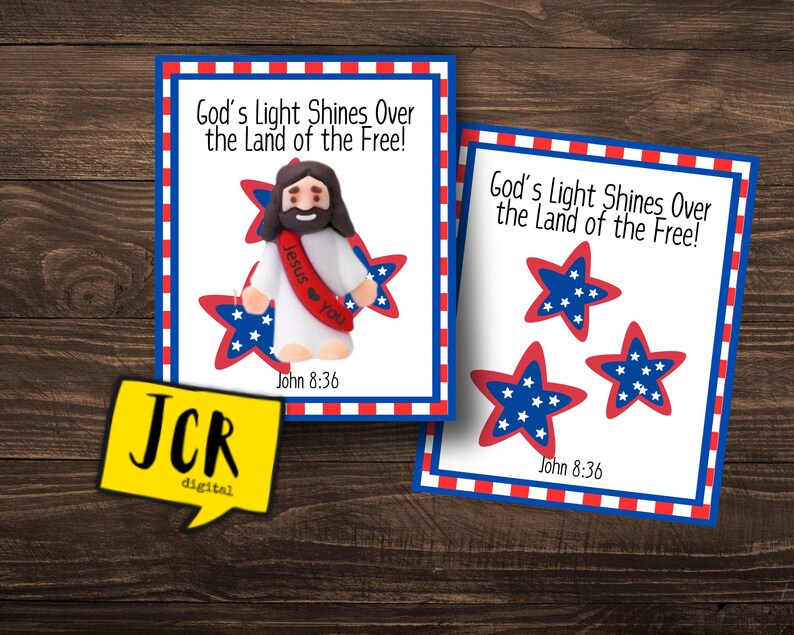 Patriotic "god’s Light Shines Over the Land of the Free" Tags ...