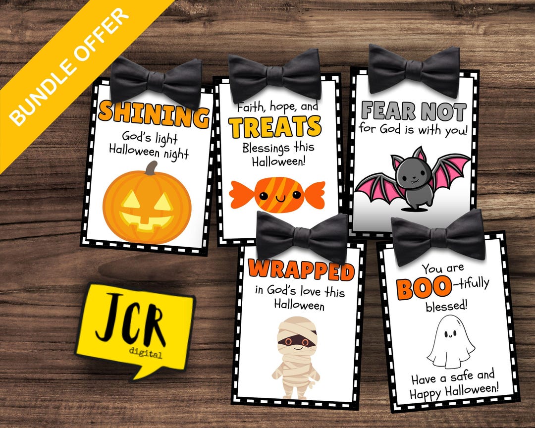 Religious Halloween Tag Bundle: Church Trunk or Treat (PDF) - Etsy