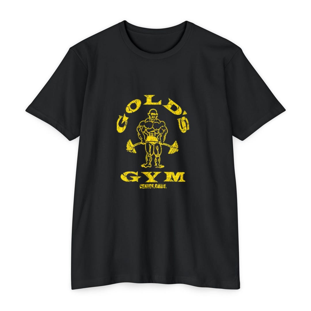 Classic T-shirt With the Gold's Gym Logo, Workout T-shirt, Tank Top ...