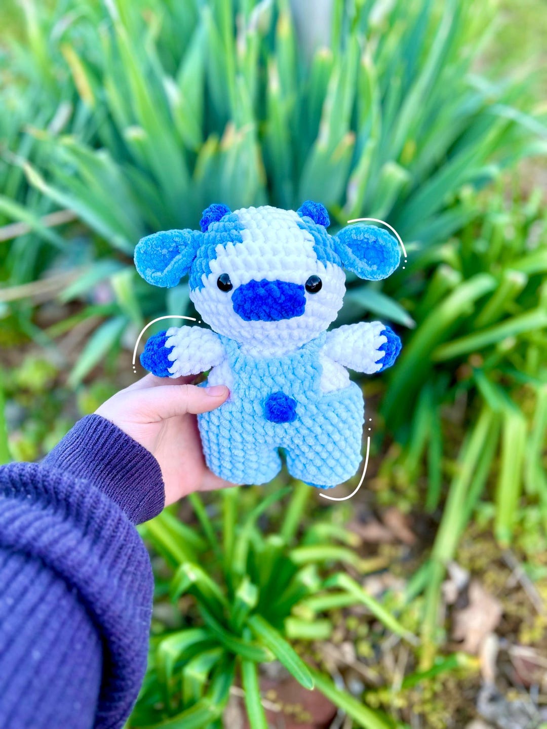 Bob the Blueberry Cow | Crochet Cow Plushie | Handmade Cow Gift ...