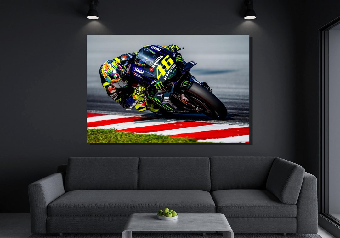 Valentino Rossi Poster,valentino Rossi Canvas,moto GP Superbike Prints ...