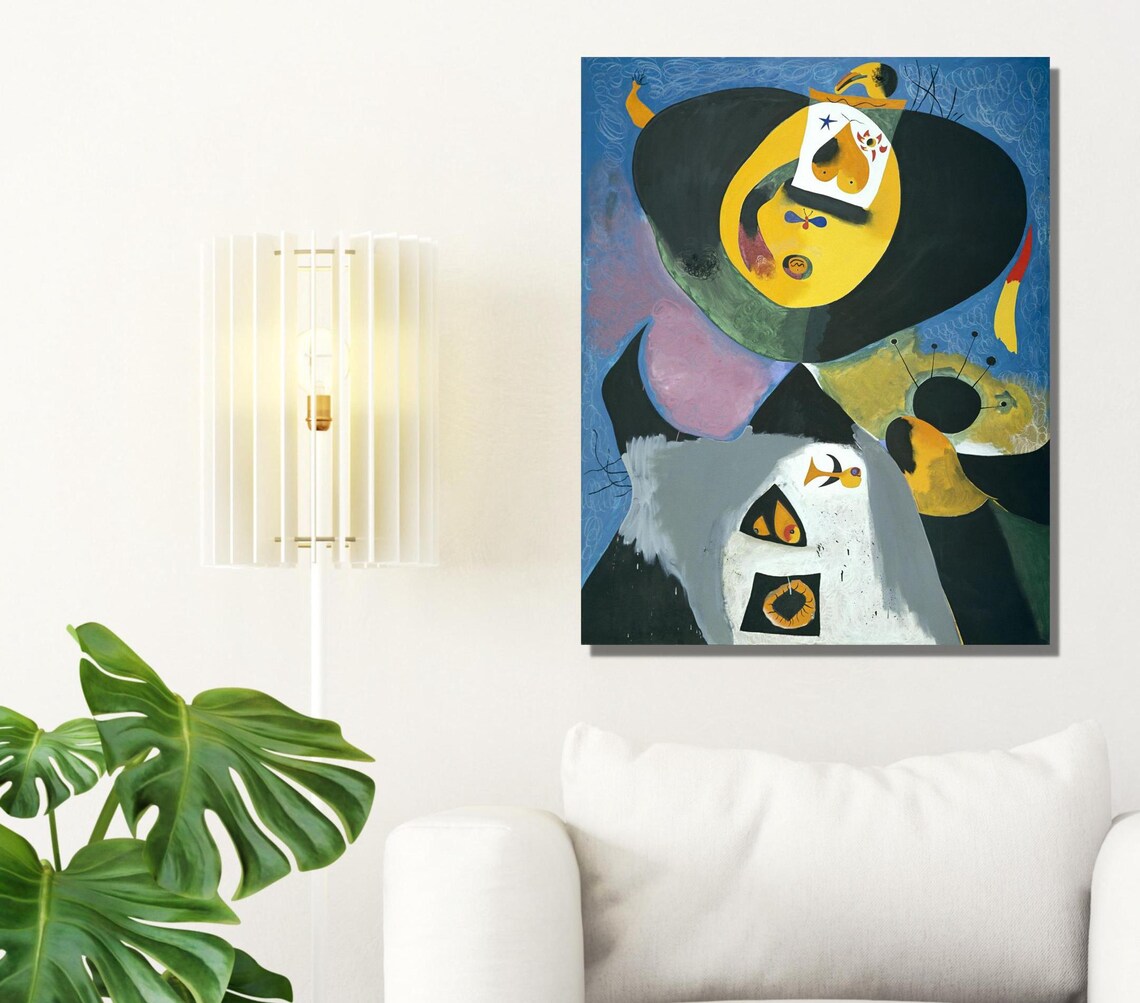 Dancer 1925 CANVAS Joan Miro Poster,joan Miro,surrealism Art,joan Miro ...