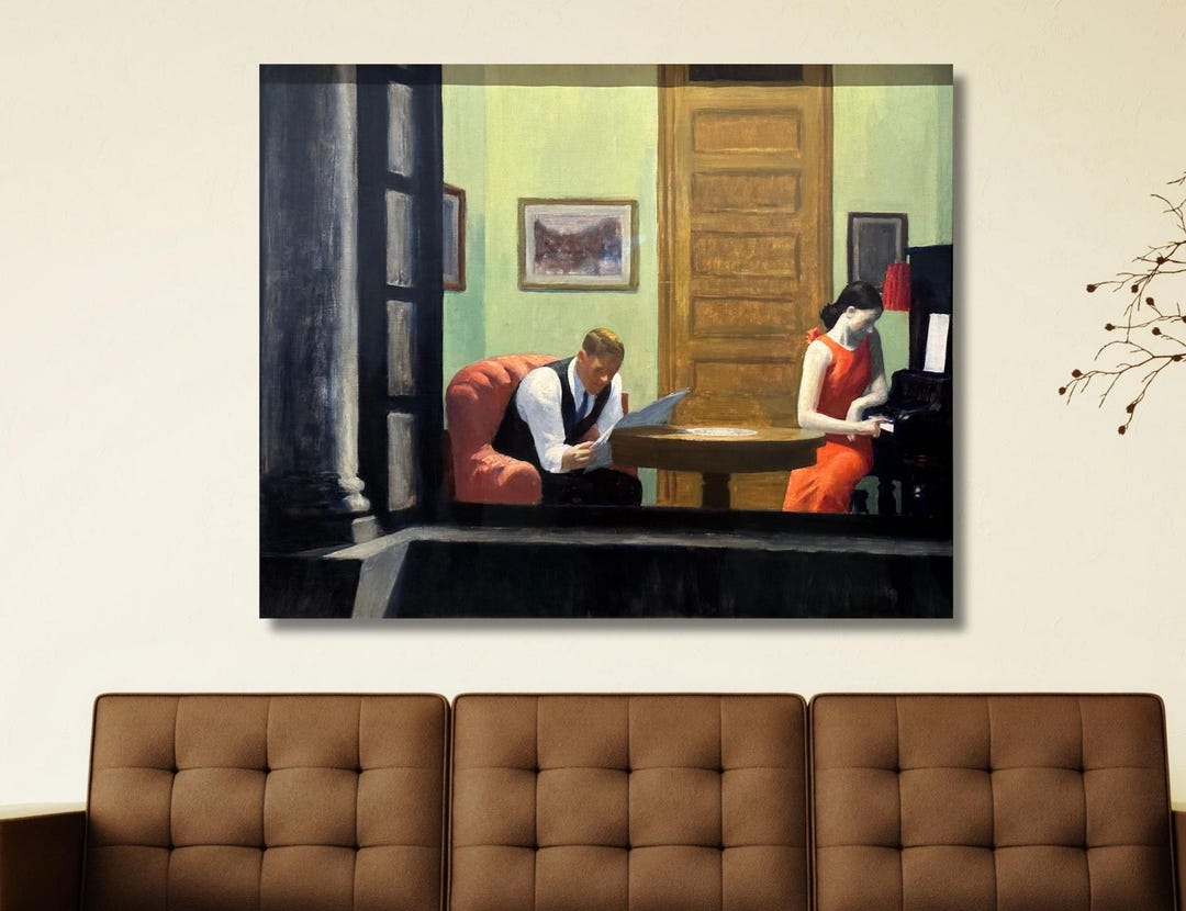 Edward Hopper Wall Art,edward Hopper Office in a Small City Canvas Art ...