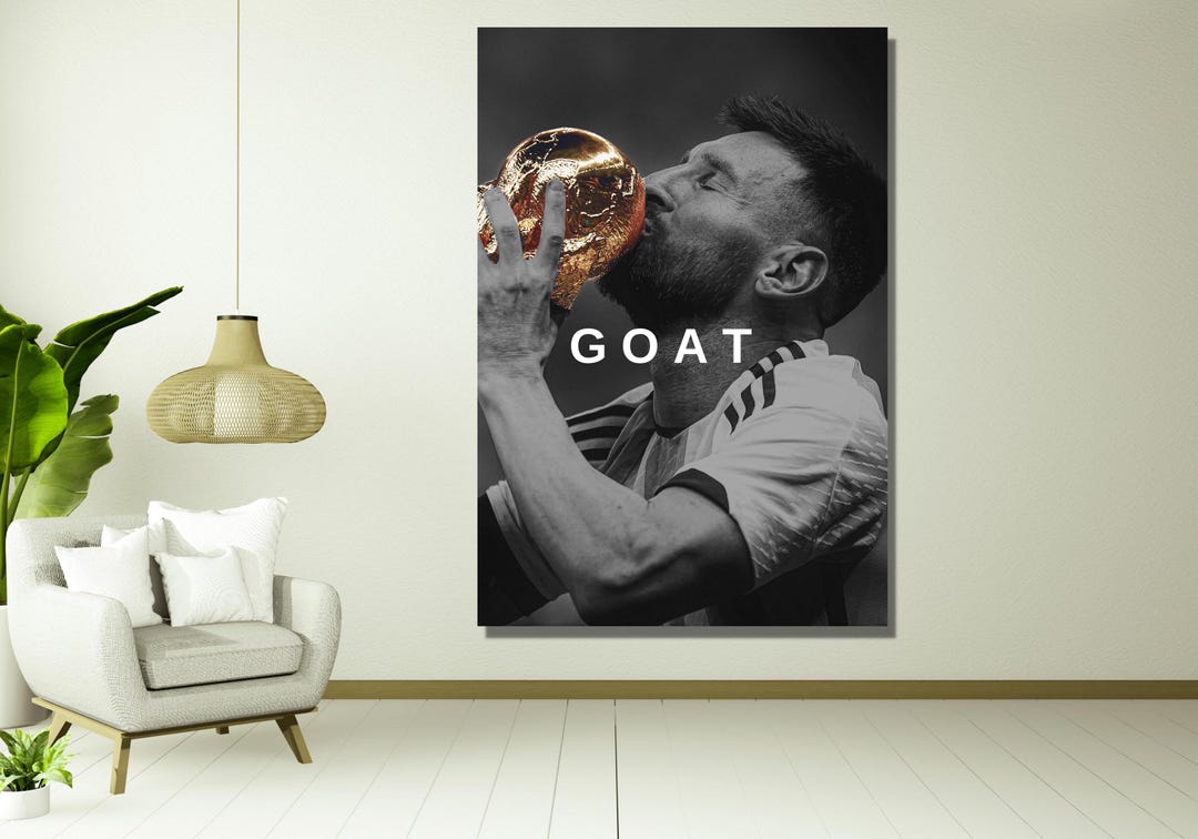 Lionel Messi Poster,goat Lionel Messi Canvas, Lionel Messi Print ...