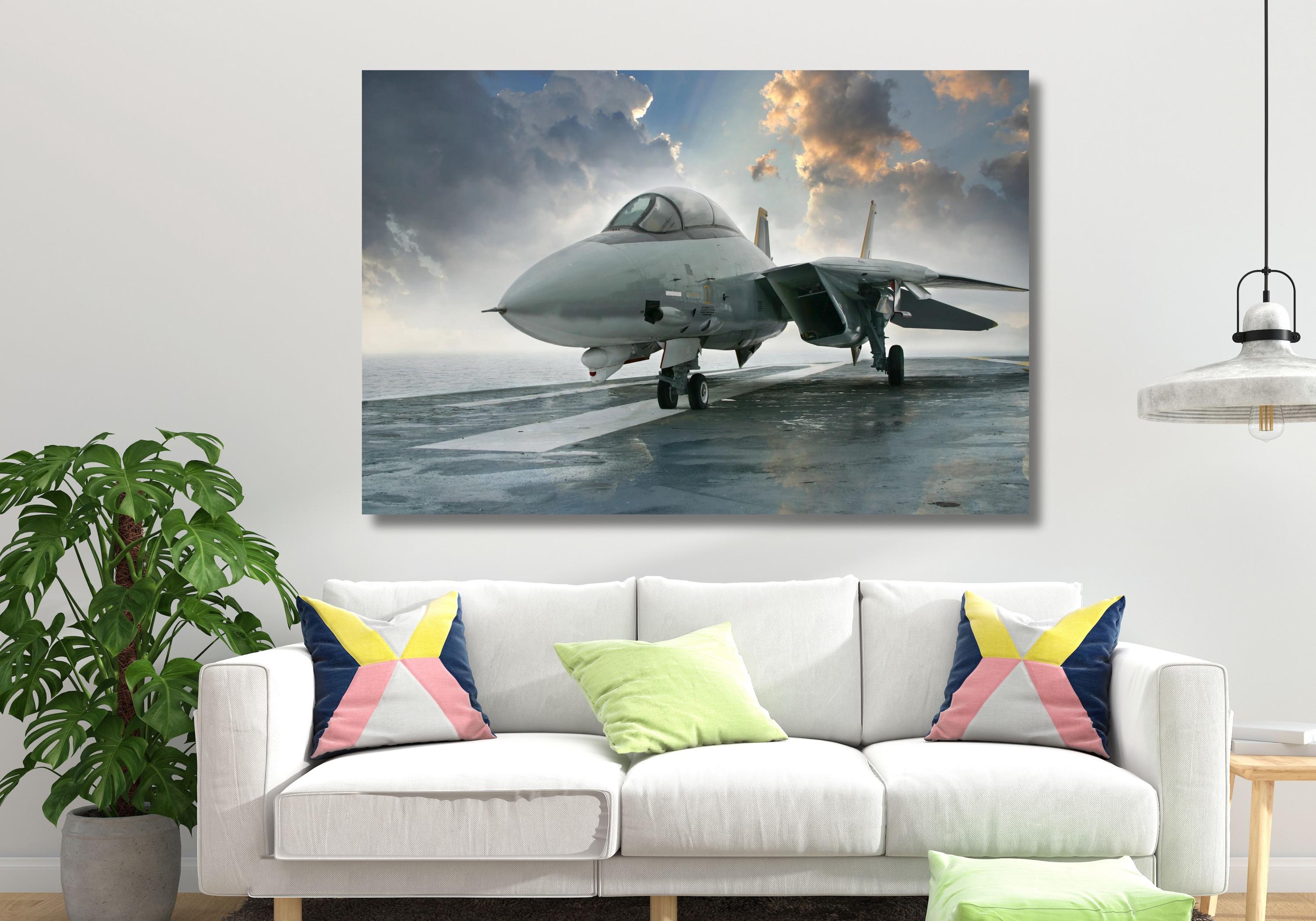 F-14 Tomcat Fighter Jet Canvas Wall Art,combat Aircraft Pattern Canvas ...
