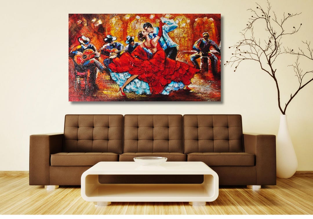 Tango Couple Print,tango Poster,tango Canvas Wall Art,dance Poster ...
