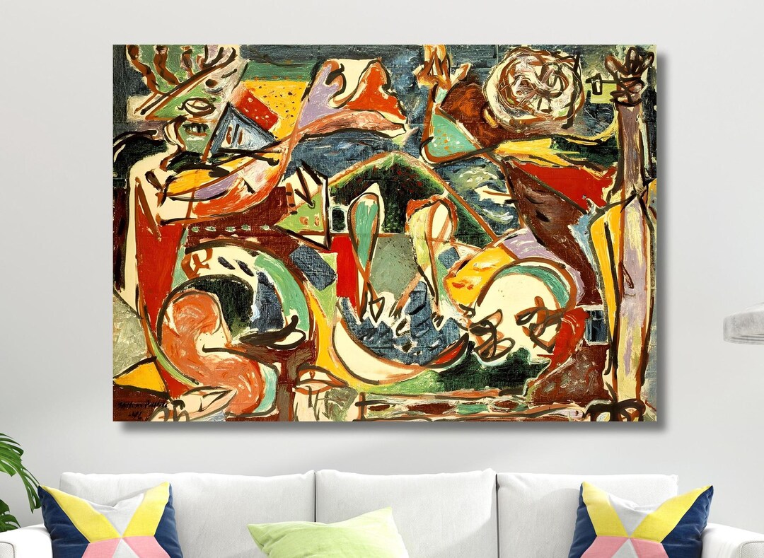 Jackson Pollock Print,jackson Pollock Canvas, Jackson Pollock Poster ...