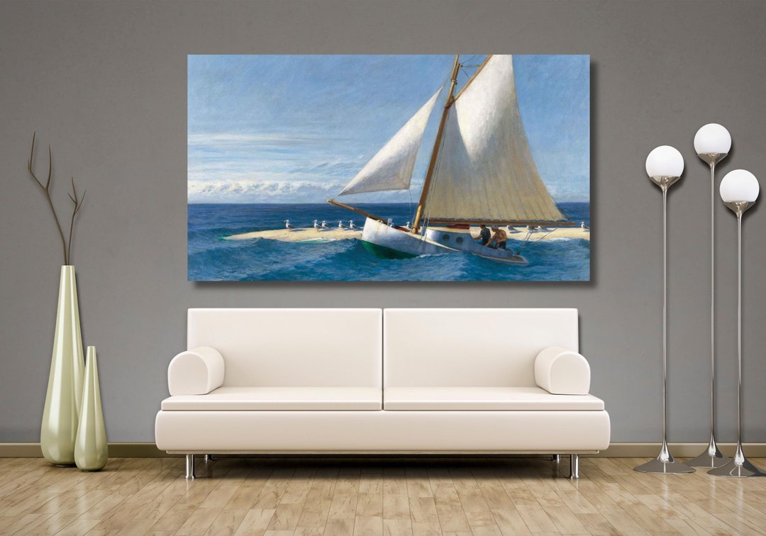 Edward Hopper Art,edward Hopper Sailboat the Sea 1951 Canvas,edward ...