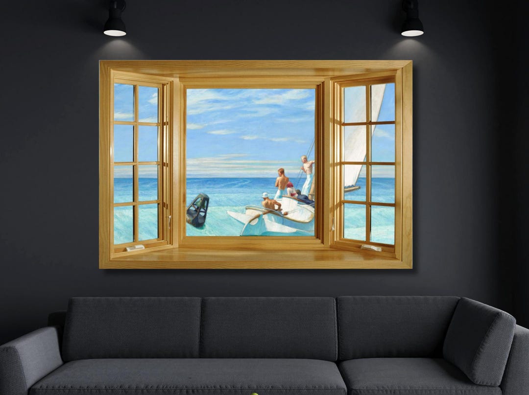 Edward Hopper Sailboat Window in Winter View Canvas ,hopper Canvas ...