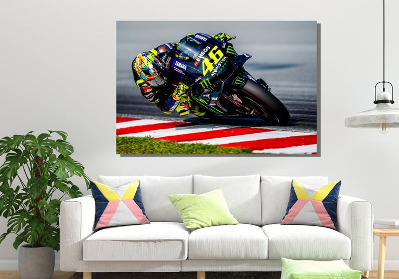 Valentino Rossi Poster,valentino Rossi Canvas,moto GP Superbike Prints ...