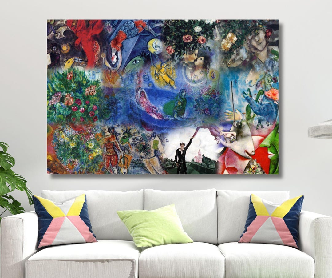 Marc Chagall Art Exhibition Poster,marc Chagall Canvas Poster Wall Art ...