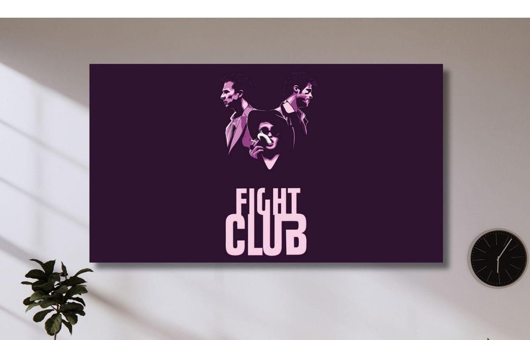 The First Rule of the Fight Club Poster, Fight Club Print, Tyler Durden ...