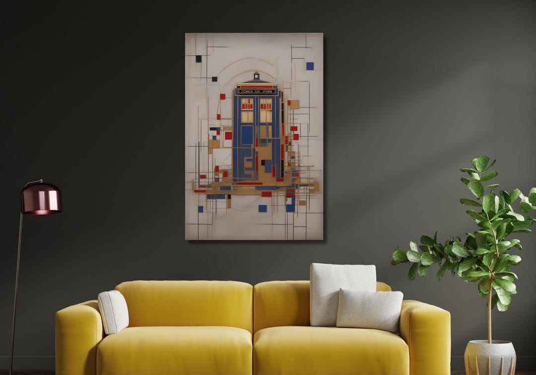 Doctor Who Tardis Box Canvas, Tardis Painting Print, Whovians Fandom ...