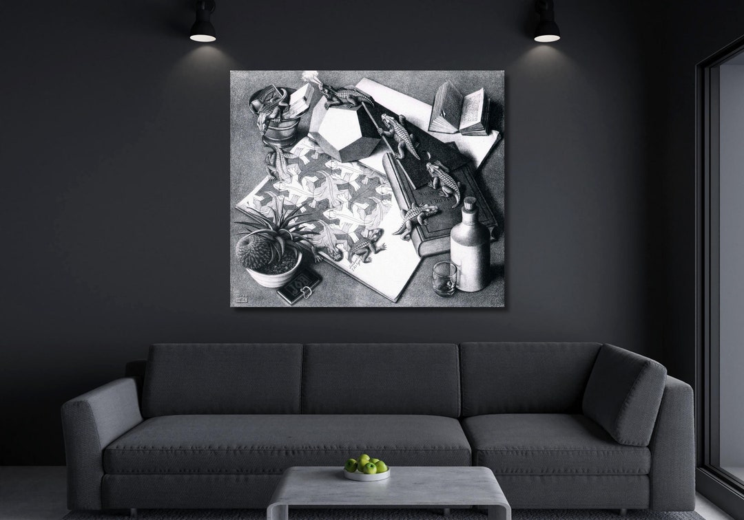 Relativity by Maurits Cornelis Escher Canvas Art, Escher Poster ...
