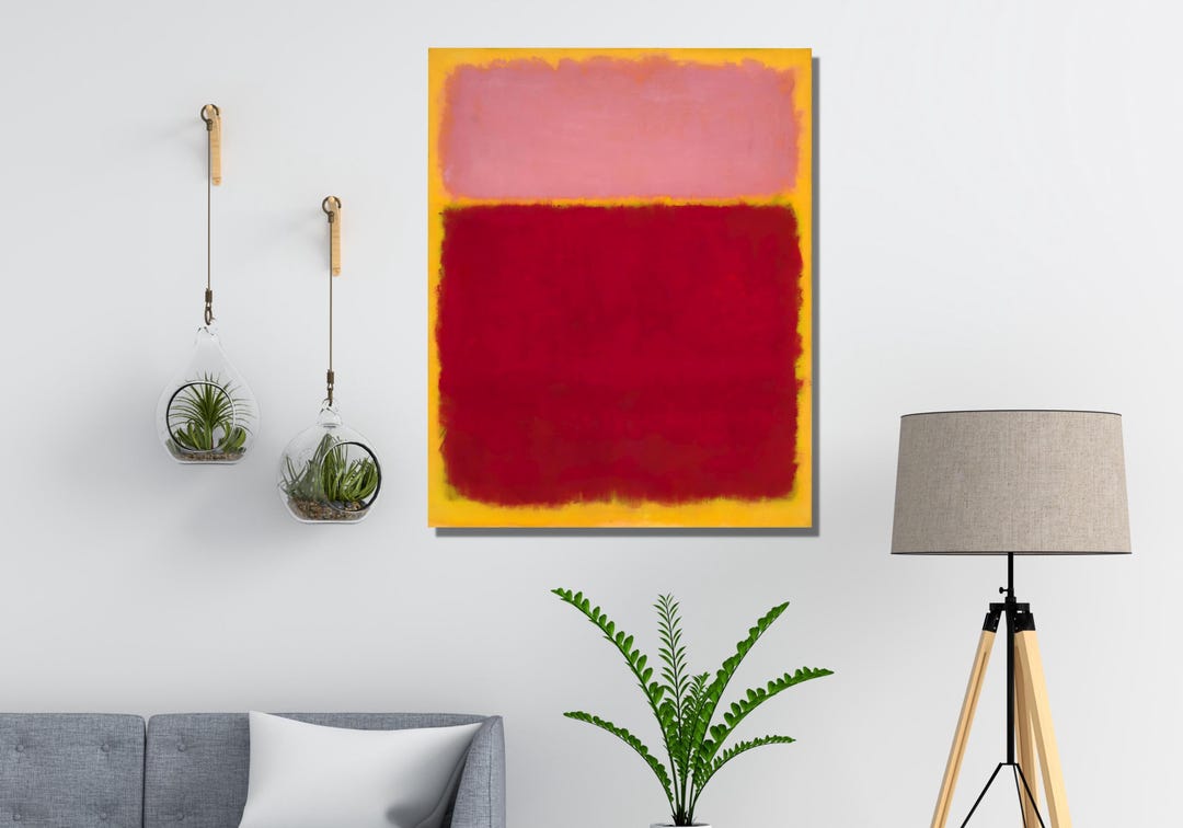 Mark Rothko Print,mark Rothko Reproduction Canvas Wall Art Print,mark ...