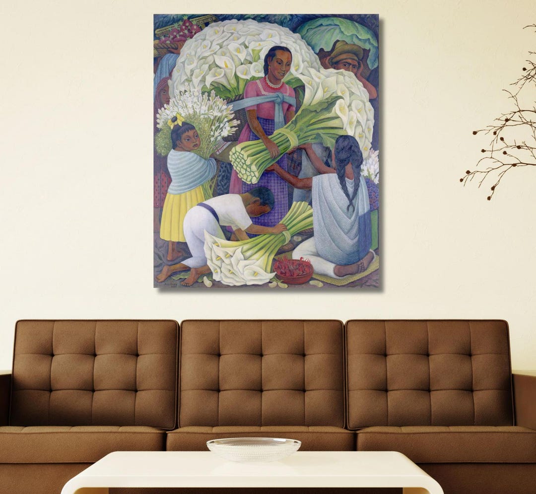 Diego Rivera Flower Festival Canvas Wall Art, Diego Rivera Flower ...