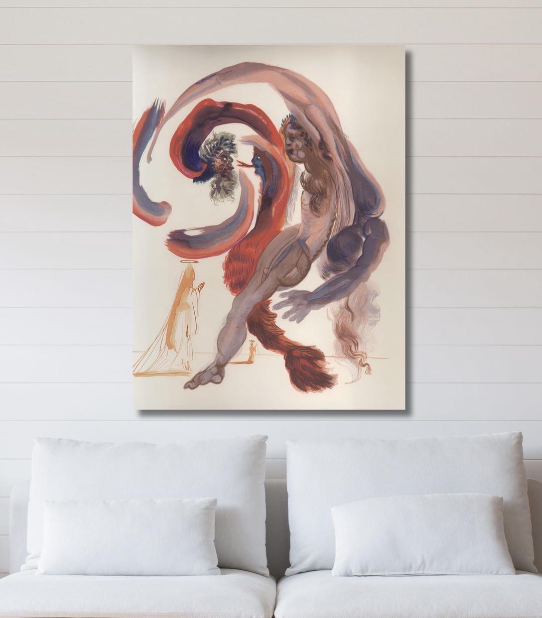 Dante's Divine Comedy Print,salvador Dali Dante's Divine Comedy Canvas ...