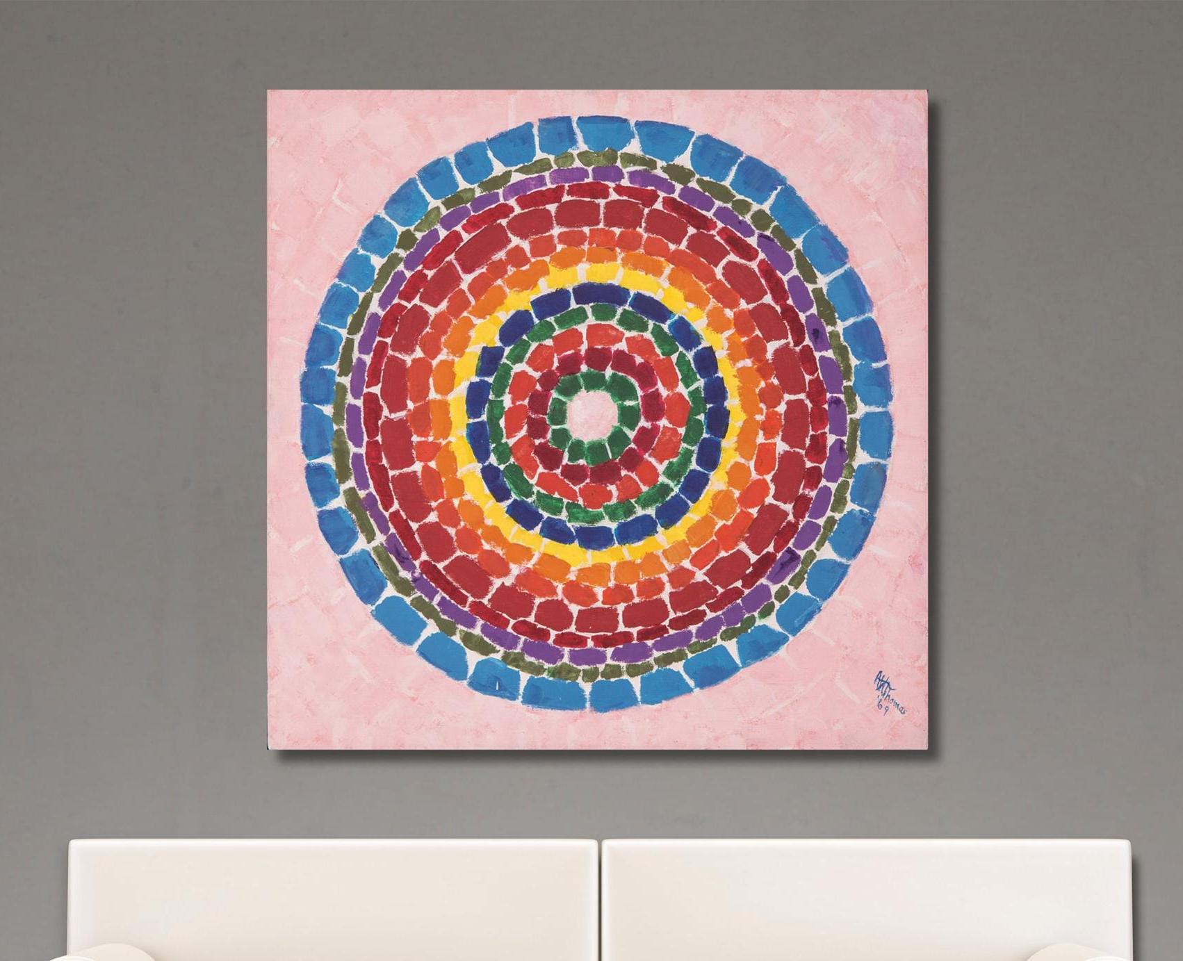 Alma Thomas Art,alma Thomas Canvas ,wind Dancing by Alma Thomas Poster ...