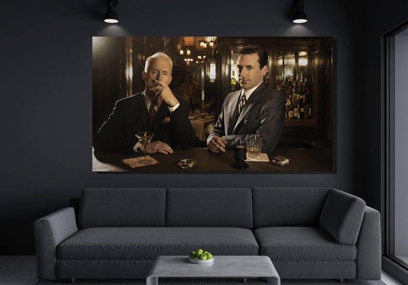Mad Man Poster,mad Men Don Draper Poster Canvas Wall Art Print,movie Tv ...