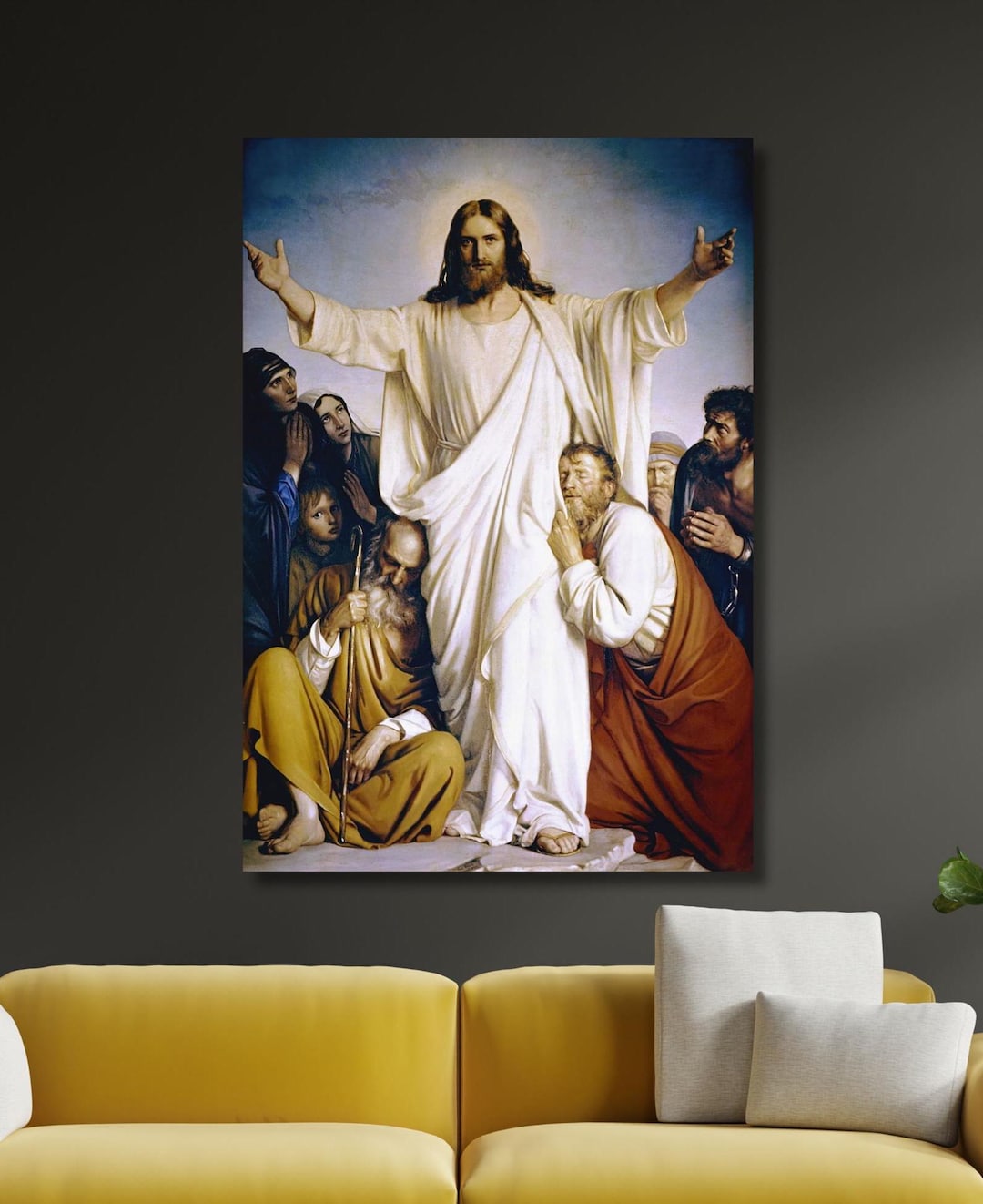 Christ the Consoler by Carl Bloch Canvas, Jesus Christ Religious Print ...