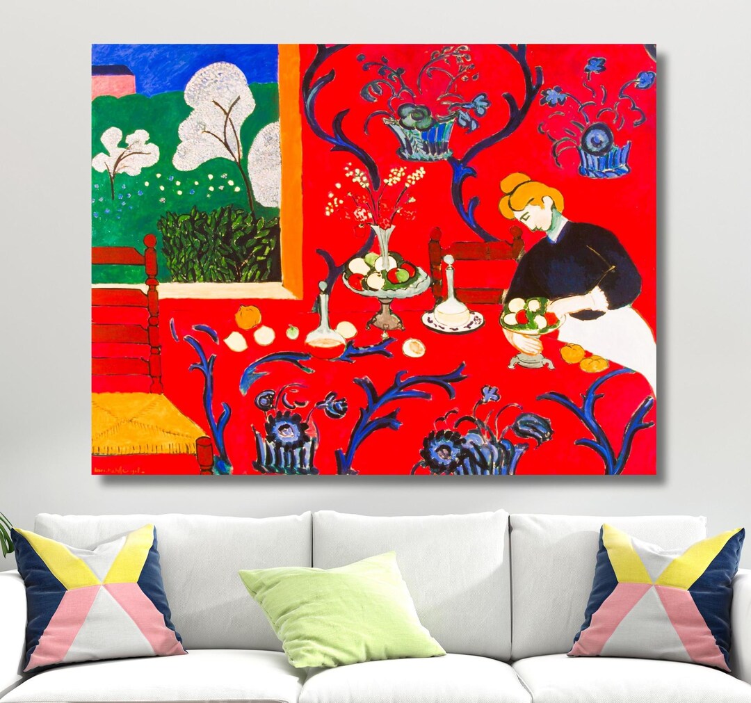 The Red Room Also Harmony in Red Poster,matisse Print,henri Matisse the ...