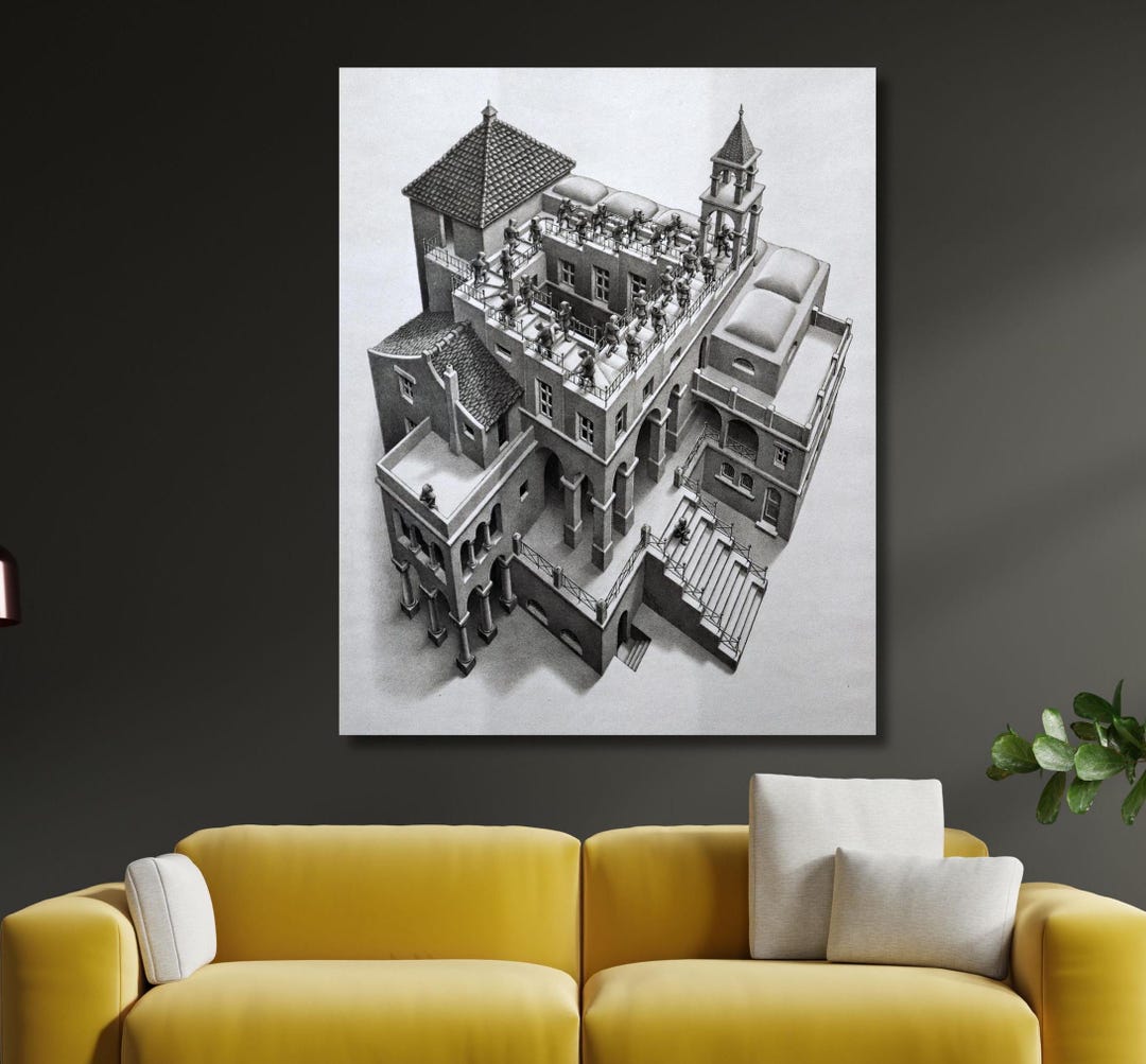 Maurits Cornelis Escher Wall Art,escher Canvas ,escher Poster,escher ...