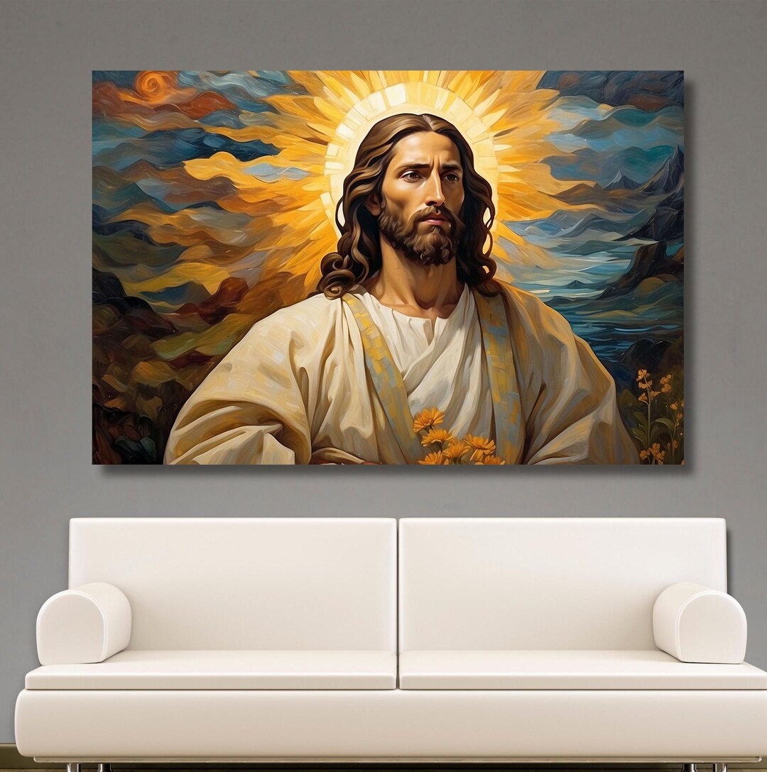 Jesus Canvas,jesus Christian Wall Art,jesus Christ Canvas,jesus Decor ...