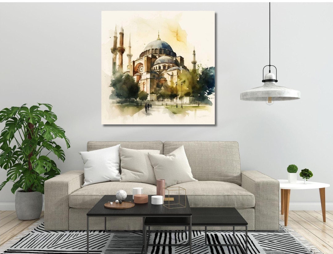 Mosque Poster, Mosque Wall Art, Mosque Painting Art, Islamic Wall Art ...