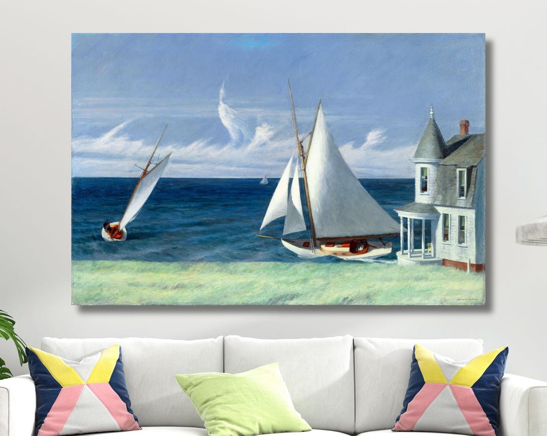 Edward Hopper Rooms by the Sea Canvas ,edward Hopper Canvas,edward ...
