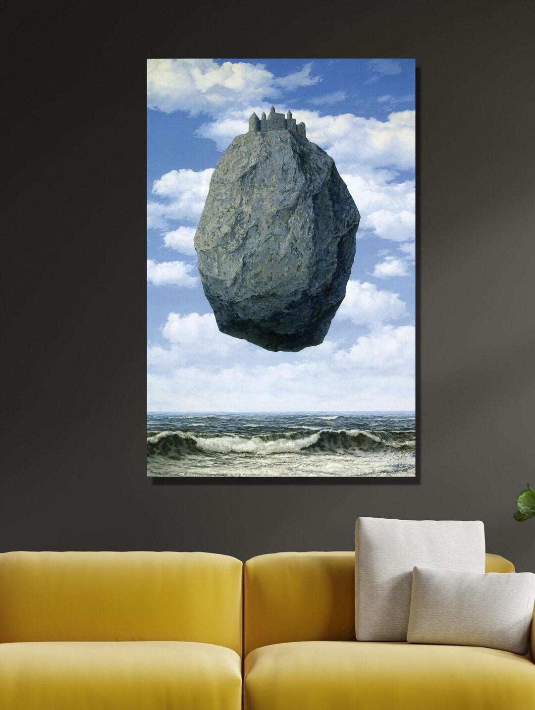 The Castle in the Pyrenees (1959) by Magritte Rene,rené Magritte Poster ...