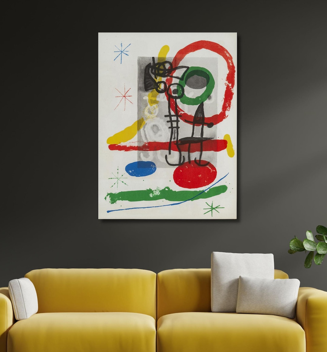 Joan Miro Canvas, Dancer Canvas Wall Print Art,dancer ,1925 by Joan ...