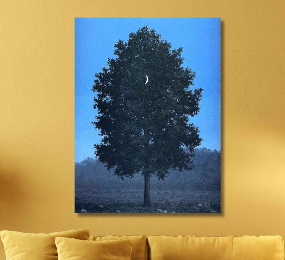 René Magritte Canvas Wall Art,rené Magritte Poster Wall Art,rene Magritte Artworks Print,rene ...