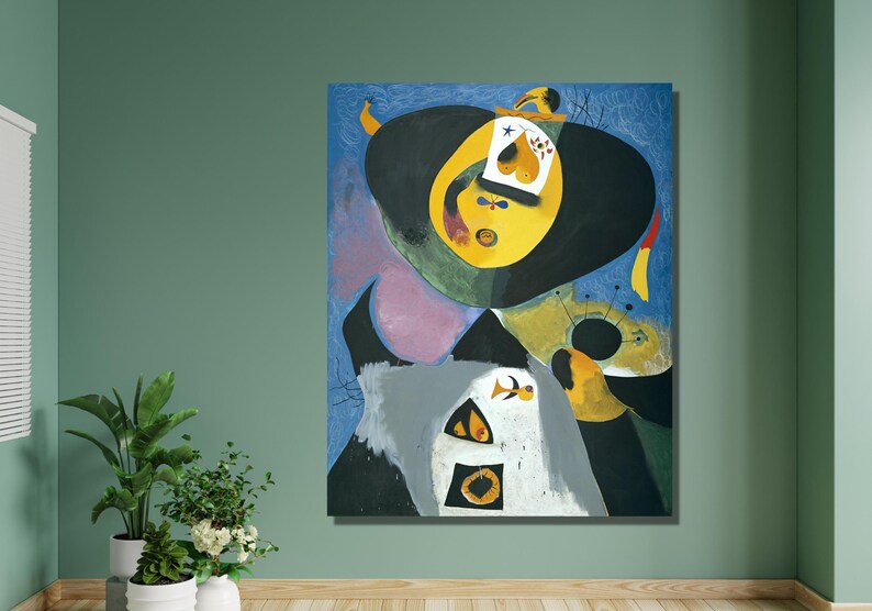 Dancer 1925 CANVAS Joan Miro Poster,joan Miro,surrealism Art,joan Miro ...