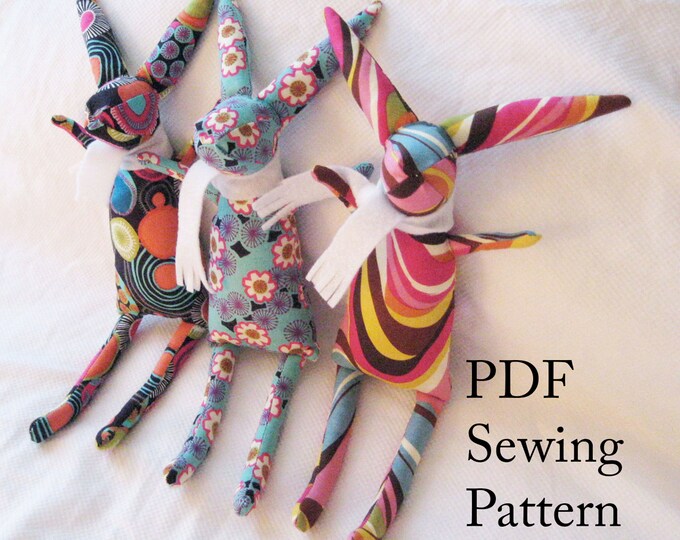 Rabbit PDF PATTERN, Easter Bunny Sewing Pattern - Etsy