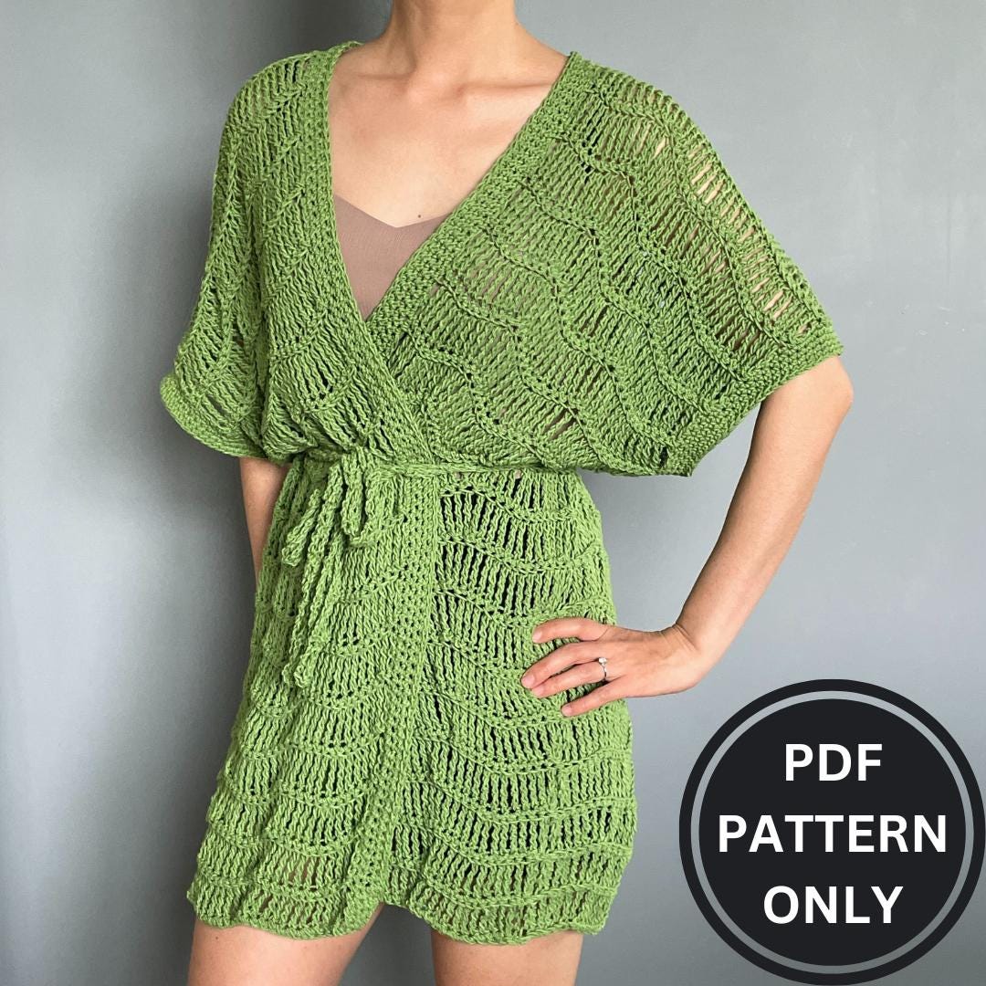 Crochet Pattern - Size Inclusive (XS-4X), PDF Download, Women Robe ...