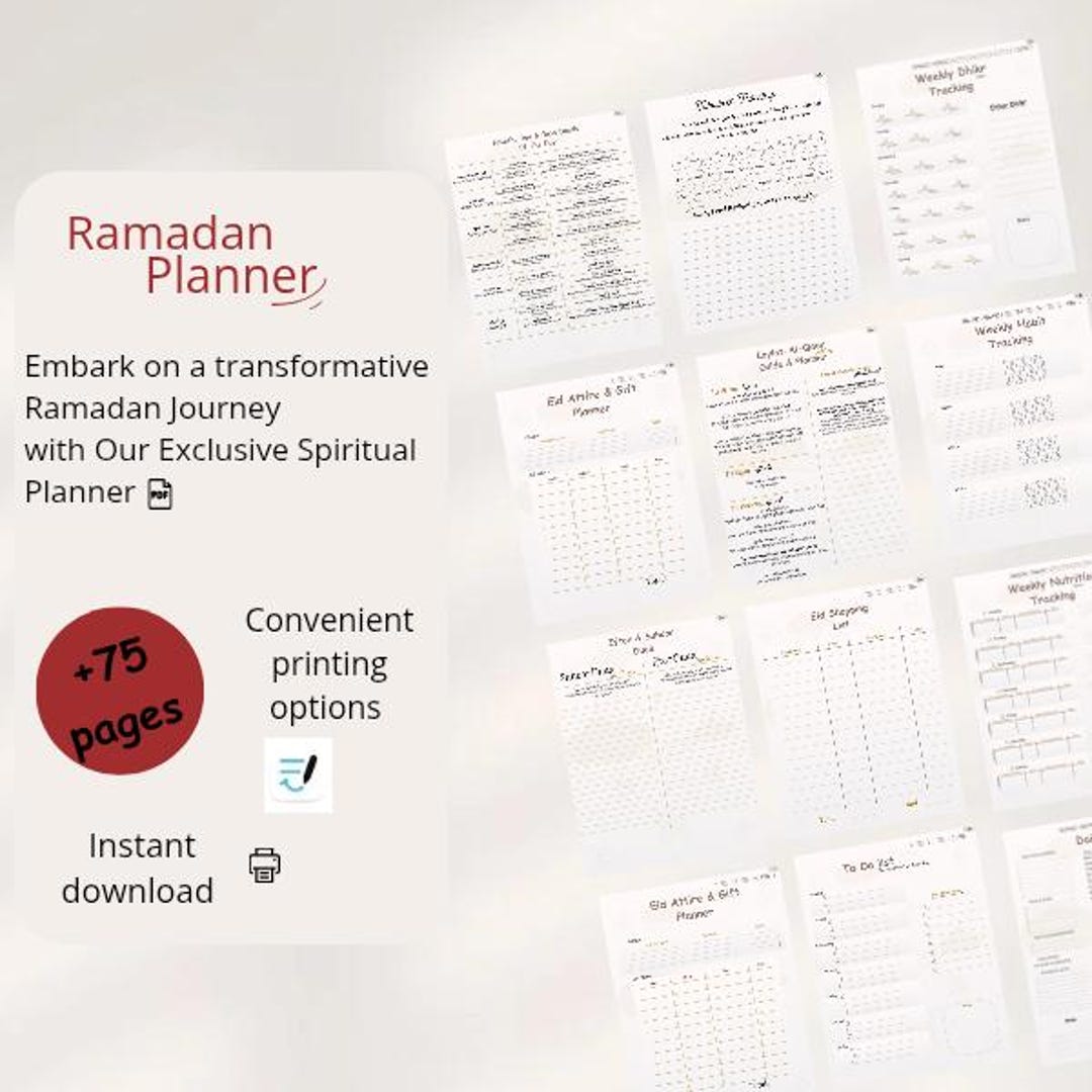 The Ultimate Ramadan Planner: Your Guide| Planificateur Ramadan ...
