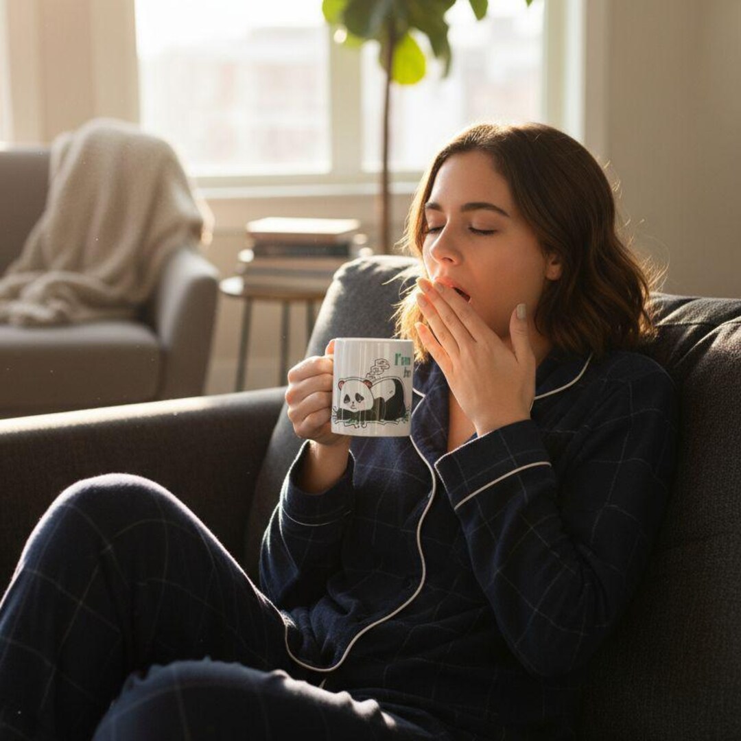 Cute Ceramic Panda Mug | Relaxation and Stress Relief Gift for Her ...