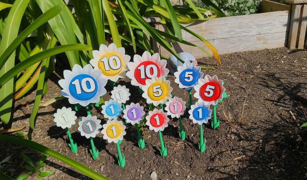 Pikmin Inspired Pellet Posy Flowers Figures - 3D Printed - Etsy