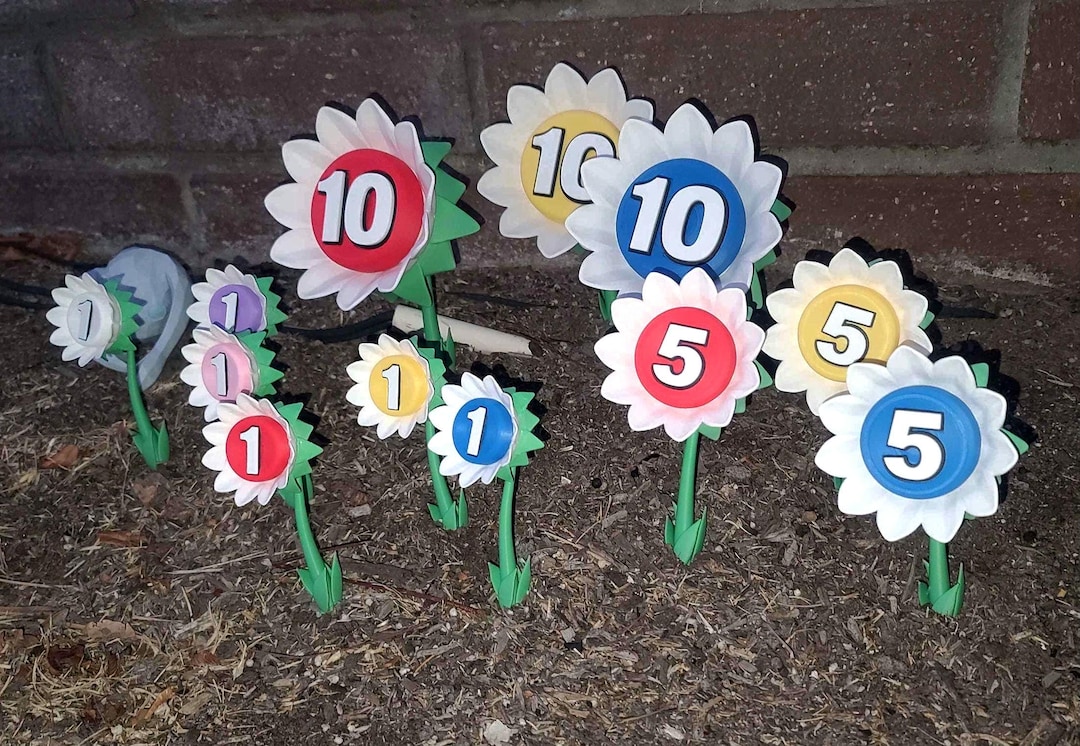 Pikmin Inspired Pellet Posy Flowers Figures - 3D Printed - Etsy
