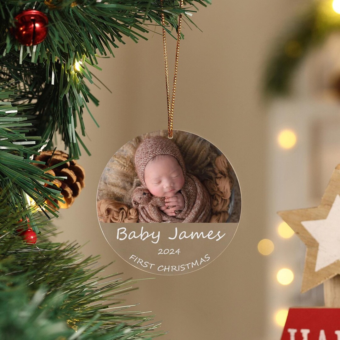 Personalized Baby's First Christmas Ornament, First Christmas Decor ...
