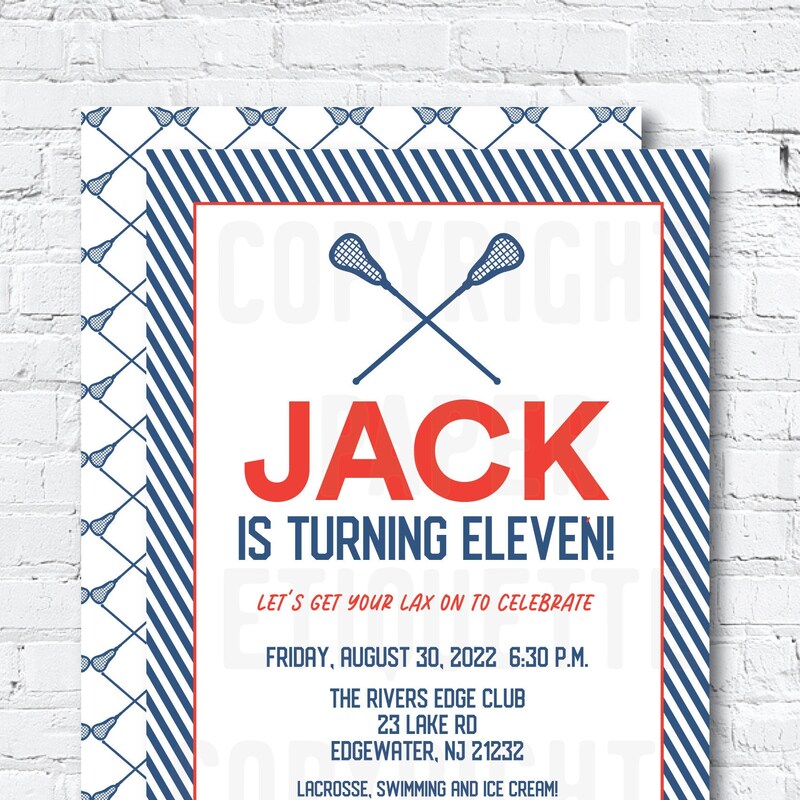 Lacrosse Party - Etsy