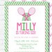 Tennis Invitation Pink Preppy Tennis Invite, Tennis Birthday Party ...