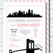 NYC Shower Invitation,brooklyn Bridge Shower Invite, Blush Shower ...