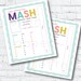 MASH Valentine's Day Cards - Middle School Valentine -valentine Game ...